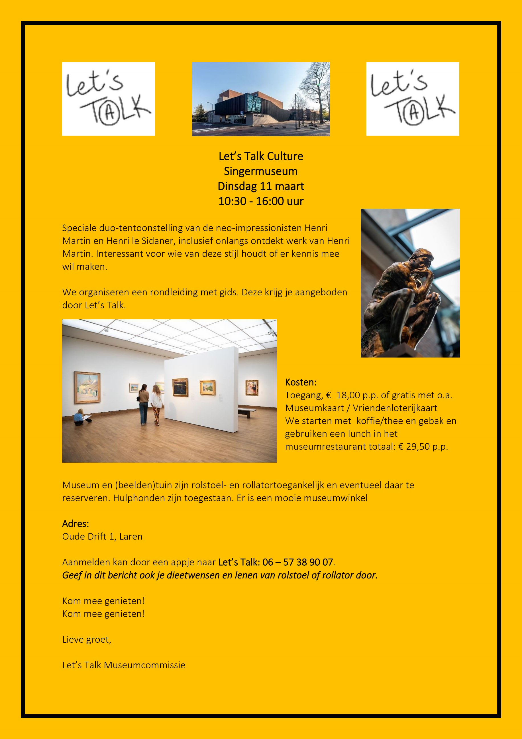 11-03-2025, Let's Talk Culture - Singer Museum - Let's Talk met Tolk